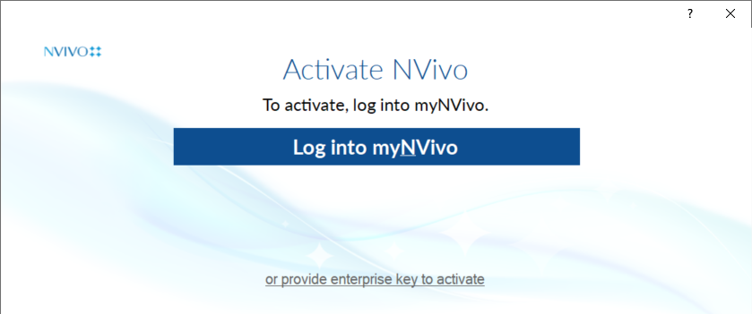 Cómo instalar y activar Nvivo – Academic Software Helpcenter