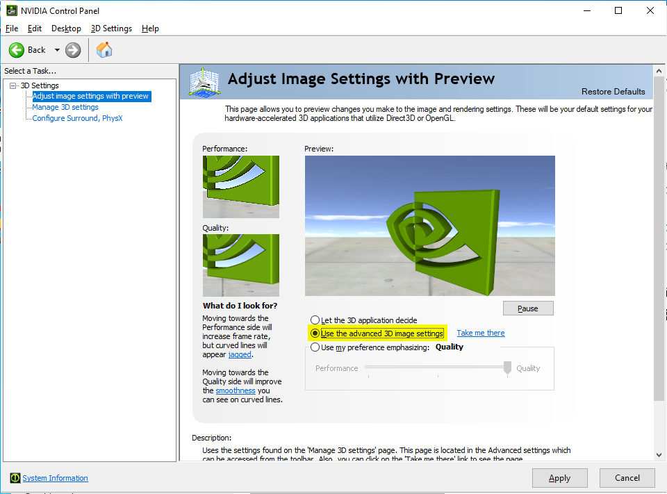 Configuración de la tarjeta gráfica Bsolid – Academic Software Helpcenter