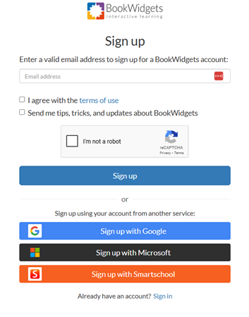 How to use BookWidgets – Academic Software Helpcenter