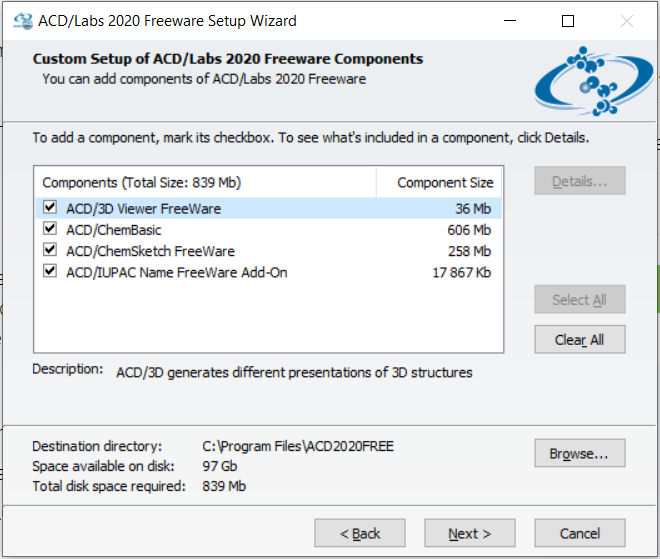 How to install ACD/Chemsketch – Academic Software Helpcenter